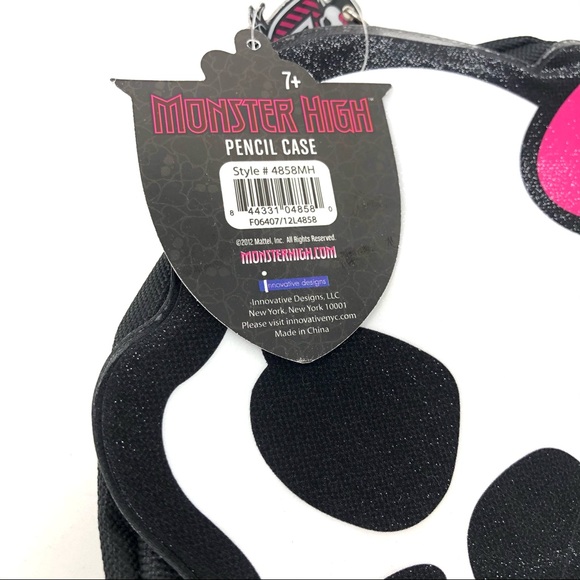 innovative | Other | Monster High Zippered School Pouch Pencil Skull ...